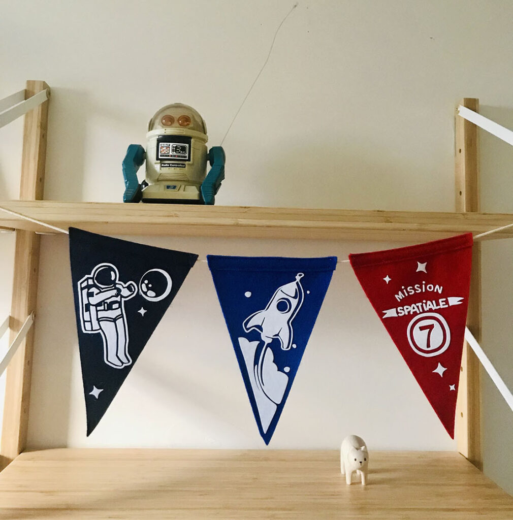 Guirlande enfant "ESPACE" - LE FANION FRANÇAIS